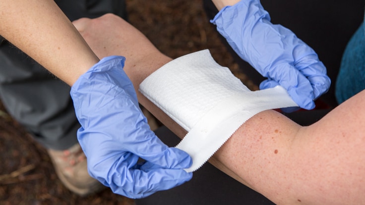 Bleeding Arm First Aid