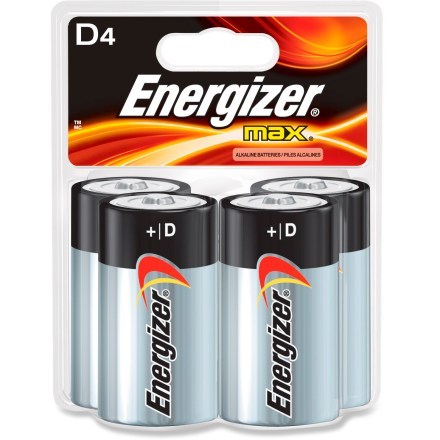Energizer MAX Alkaline D Batteries - Package of 4 - REI.com