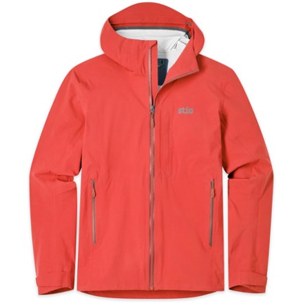 Stio Men's Ender Hooded Jacket Red L - In The Know Cycling