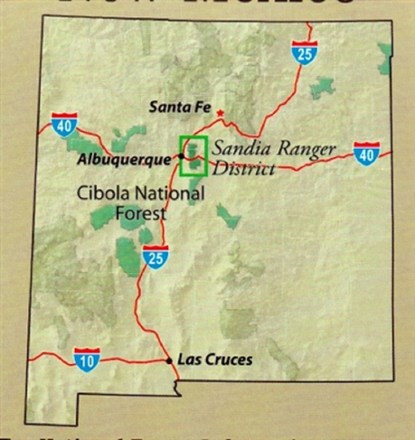 Cibola National Forest - Sandia Ranger District Map | REI Co-op