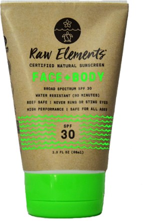 Raw Elements Face + Body SPF 30 Sunscreen Tube - 3 oz. | REI Co-op