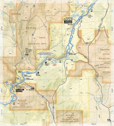 National Geographic Colorado River Fishing & River Recreation Map Guide ...