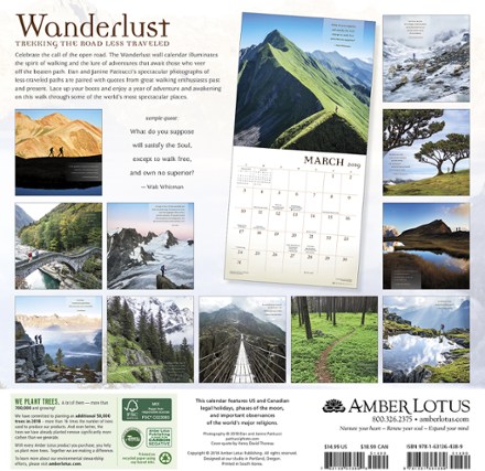 AMBER LOTUS PUBLISHING 2019 Wanderlust Calendar | REI Co-op