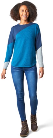 Smartwool Shadow Pine Colorblock Sweater - Women's | REI Co-op