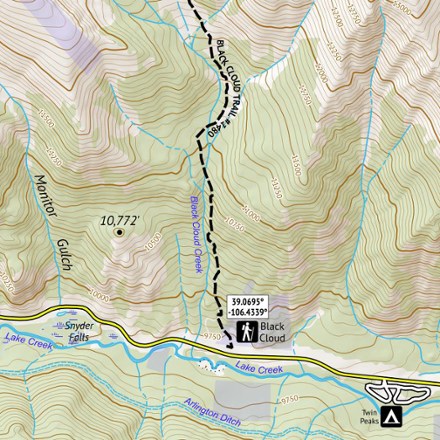 Outdoor Trail Maps Colorado 14ers Series Map - Mount Elbert, La Plata ...