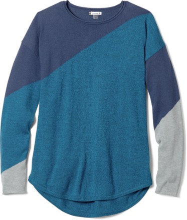 Smartwool Shadow Pine Colorblock Sweater - Women's | REI Co-op