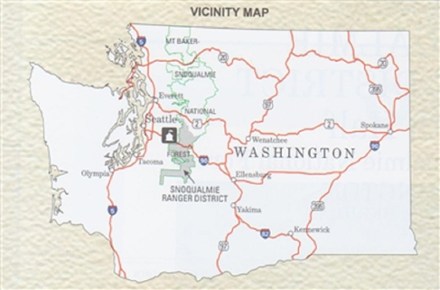Mt. Baker-Snoqualmie National Forest - Snoqualmie Ranger District Map ...