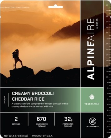 AlpineAire Foods Creamy Broccoli Cheddar Rice - 2 Servings | REI Co-op