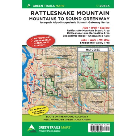 Green Trails Map 205SX - Rattlesnake Mountain | REI Co-op
