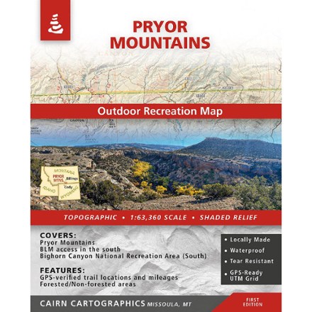Cairn Cartographics Pryor Mountains Map | REI Co-op