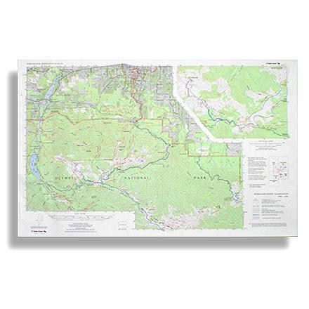 Custom Correct Lake Crescent, Happy Lake Ridge, Washingon Topo-Map ...