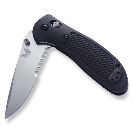 Benchmade 551 Griptilian Serrated Locking Knife - Black | REI Co-op
