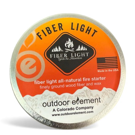 outdoor element Fiber Light Fire Tinder Round Tin | REI Co-op