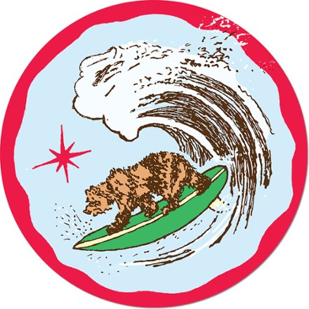 Apply Stickers California Surfer Bear Sticker | REI Co-op