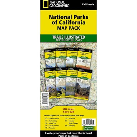 National Geographic National Parks of California Map Pack | REI Co-op